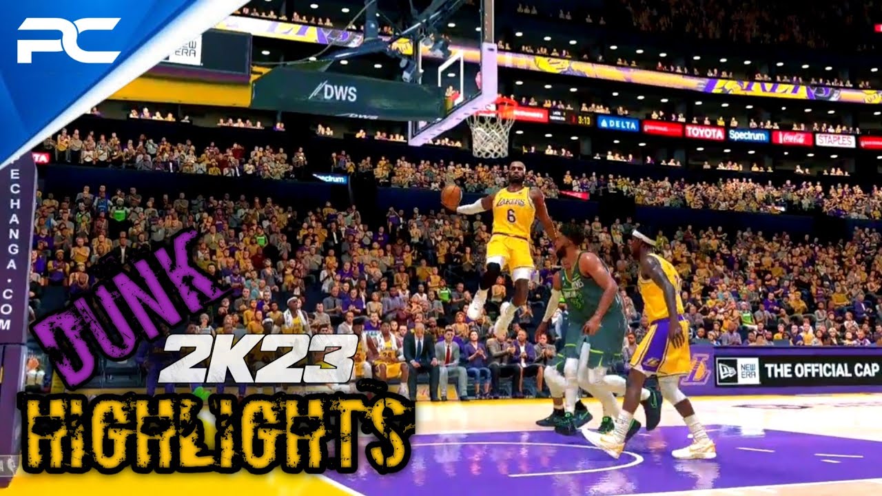 NBA 2K23 REALISTIC HD ULTRA MOD | DUNK HIGHLIGHTS | Timberwolves vs ...