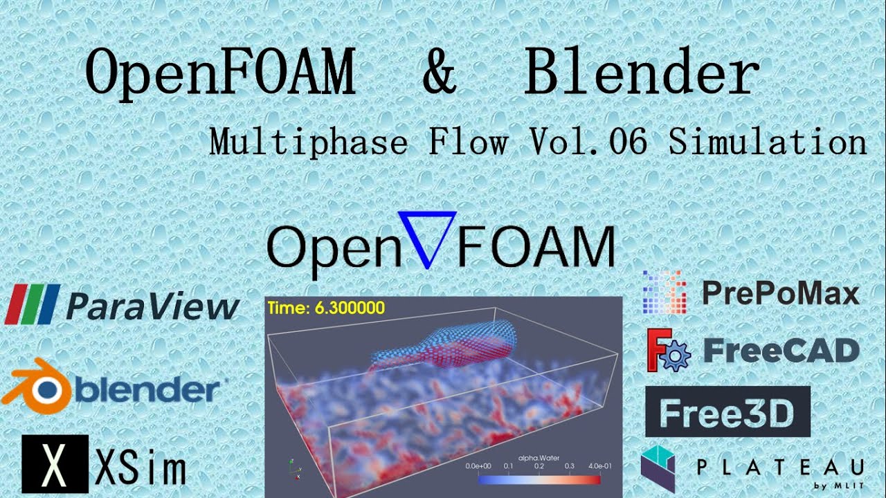 OpenFOAM ＆ Blender : Multiphase Flow Vol.06 Simulation - YouTube