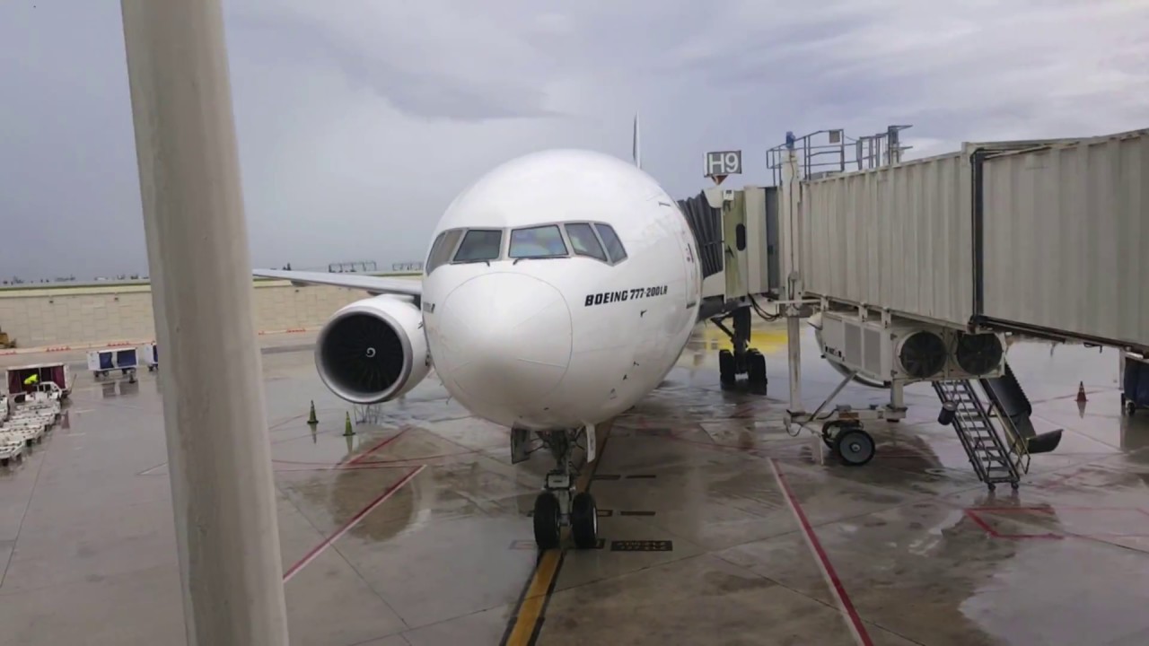 EMIRATES FLIGHT : EK 213 ; DUBAI - FORT LAUDERDALE (DXB-FLL) BOEING 777 ...