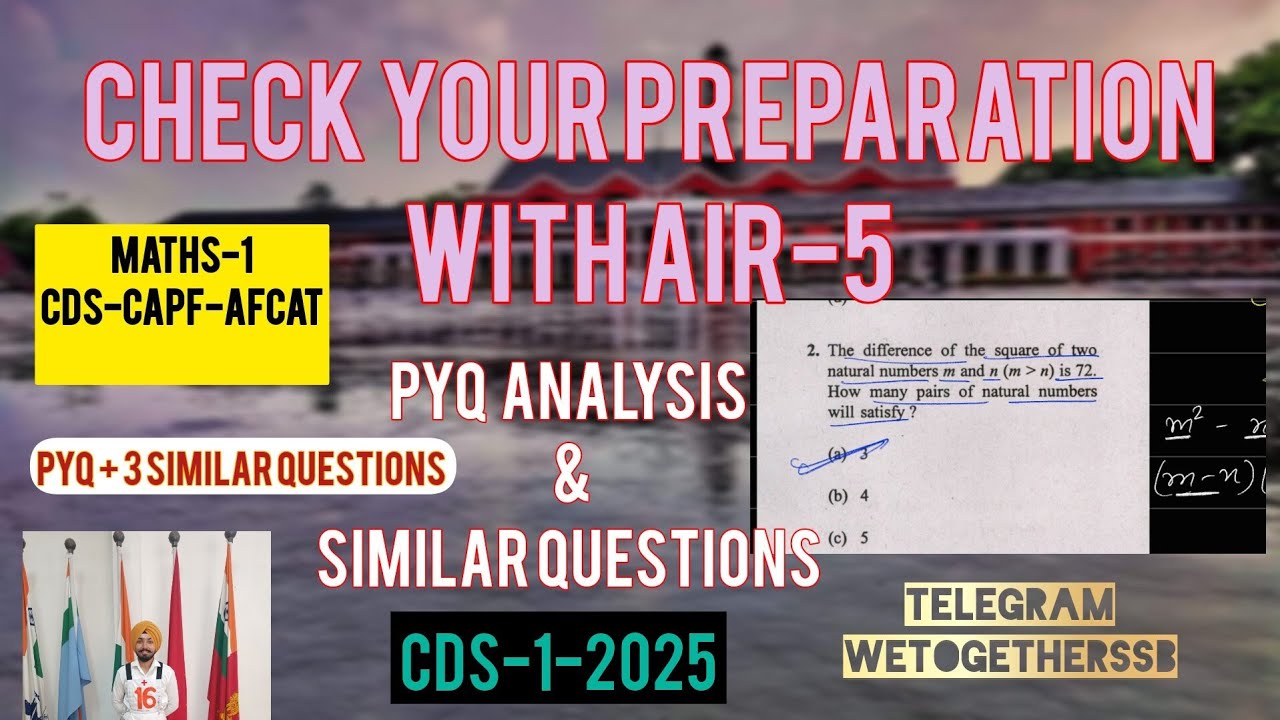 CDS MATHS NUMBER SYSTEM PYQ + 3 SIMILAR QUESTIONS PRACTICE | CHECK YOUR ...