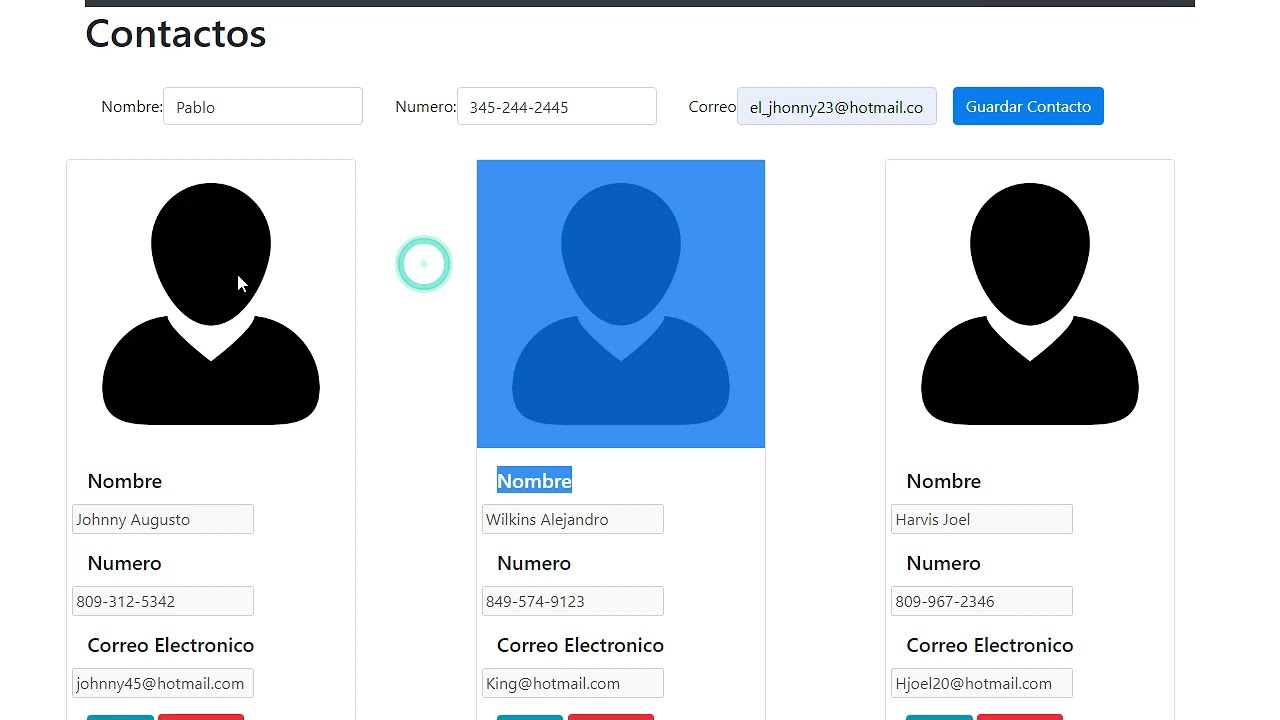 Agenda de Contactos con ReactJS - YouTube