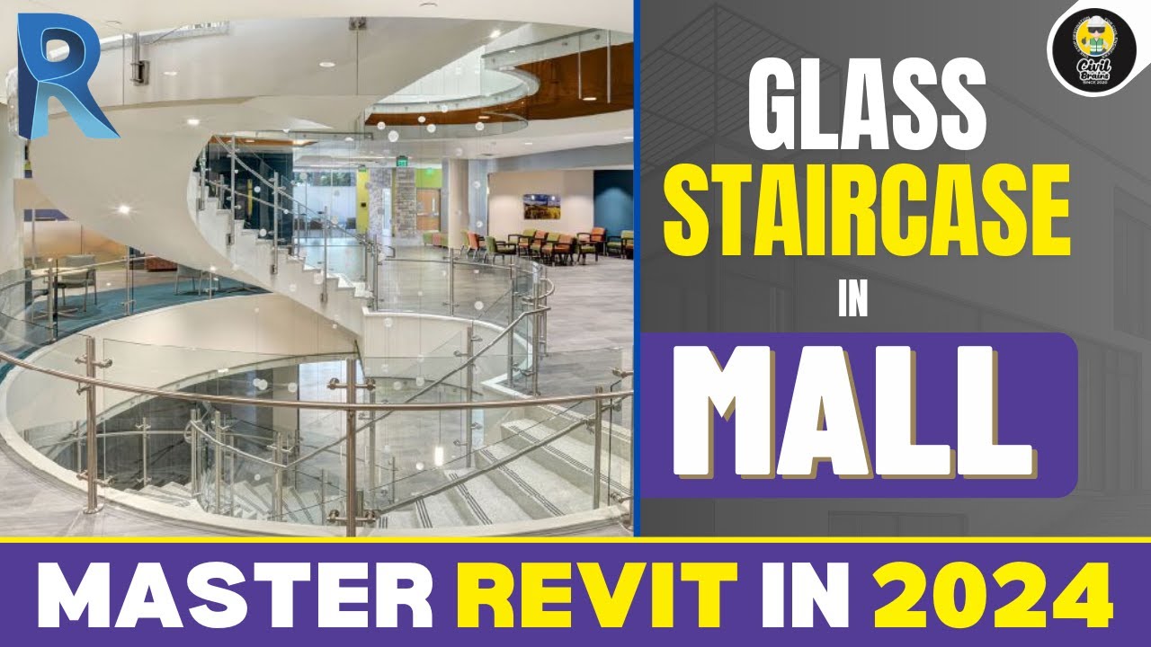 Glass Staircase and Junction Staircase in Malls | Master Revit in 2024 ...