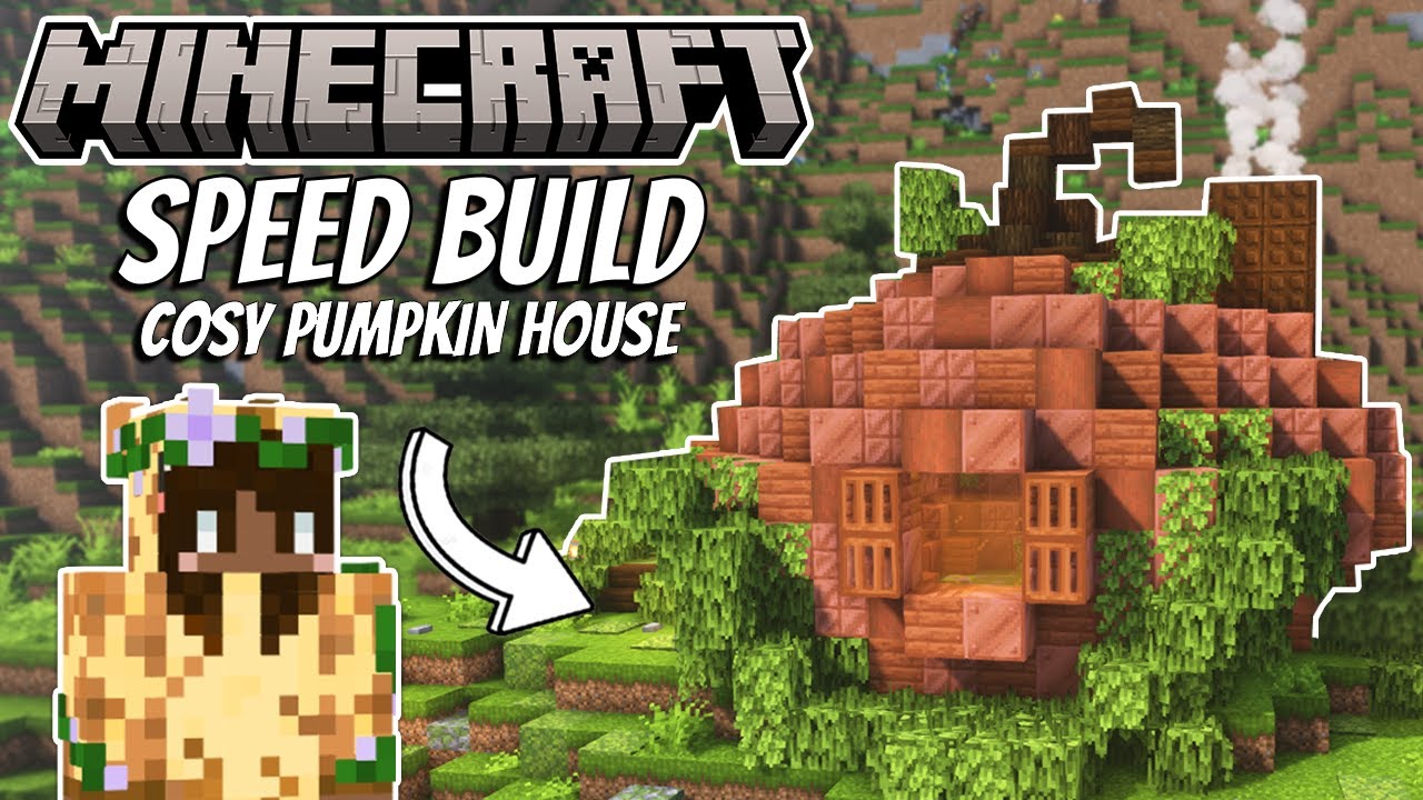 COSY PUMPKIN HOUSE! - Minecraft, Speed Build - YouTube