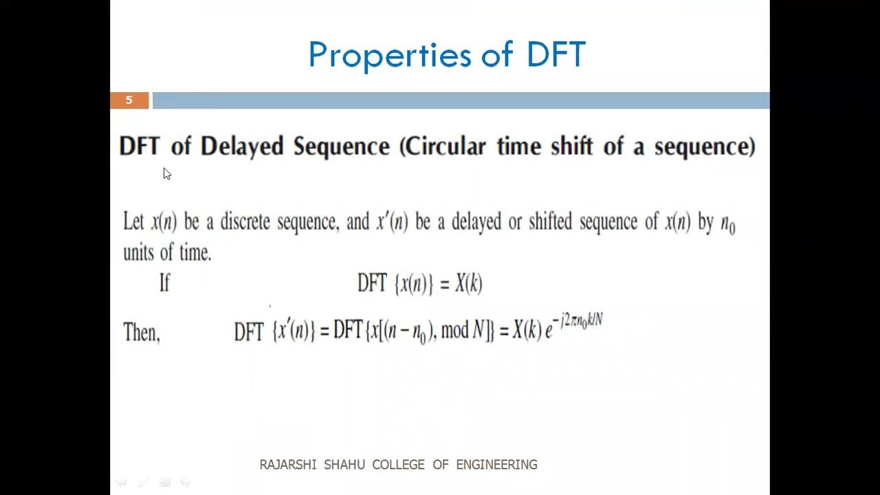 Study and verify DFT properties using MATLAB - YouTube
