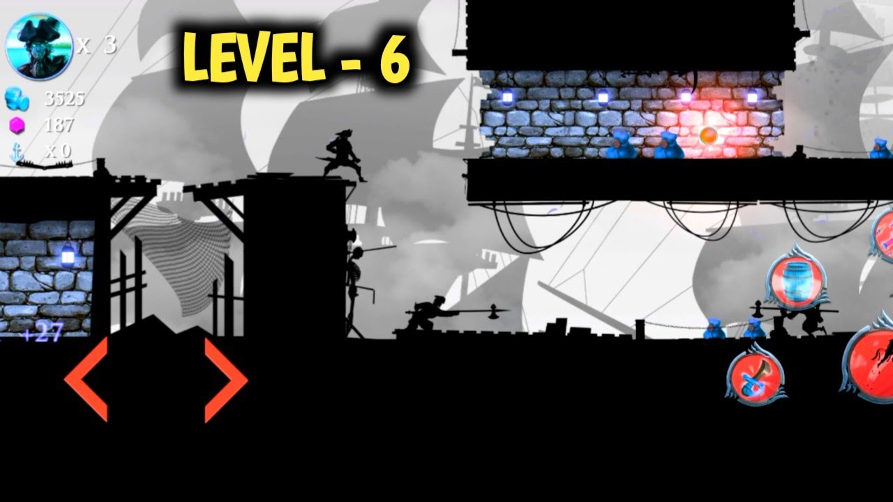Pirate Arcade Level 6 | Ninja Arashi Like game | Ninja Arashi 2 ...