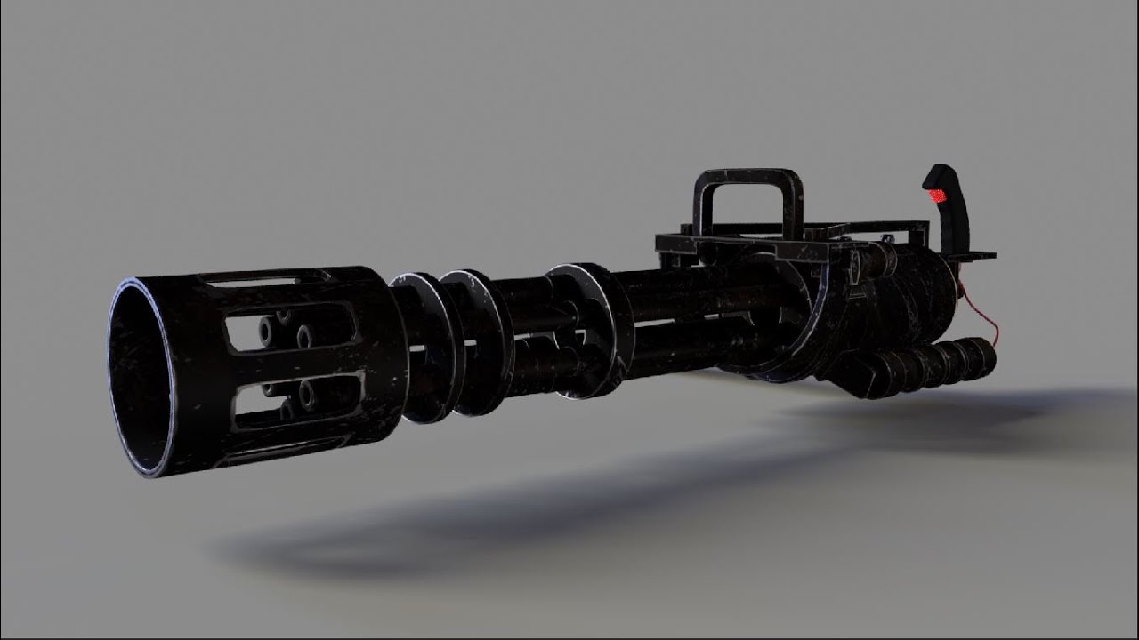 M 134 minigun | 3D Animation | Nepal - YouTube