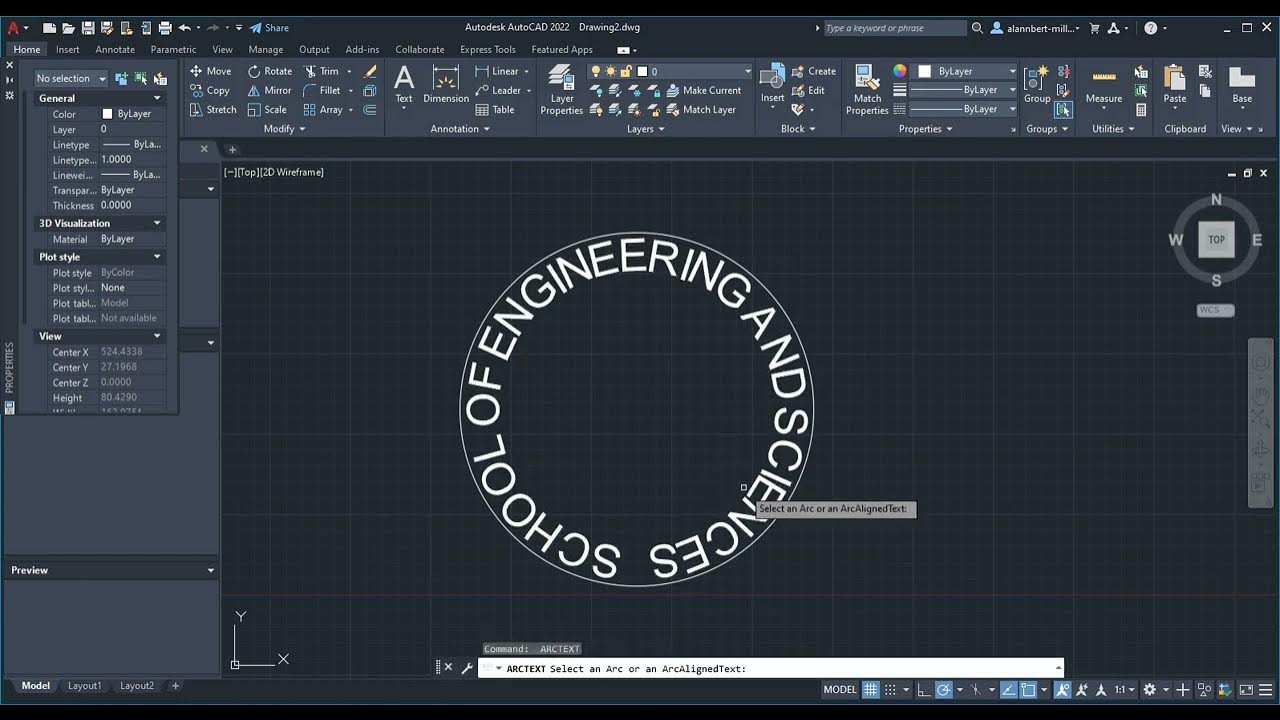 Acad 24 How To Use Arctext Youtube