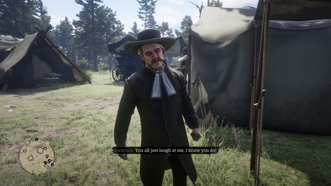 Reverend Swanson thinks everyone is laughing at him - YouTube