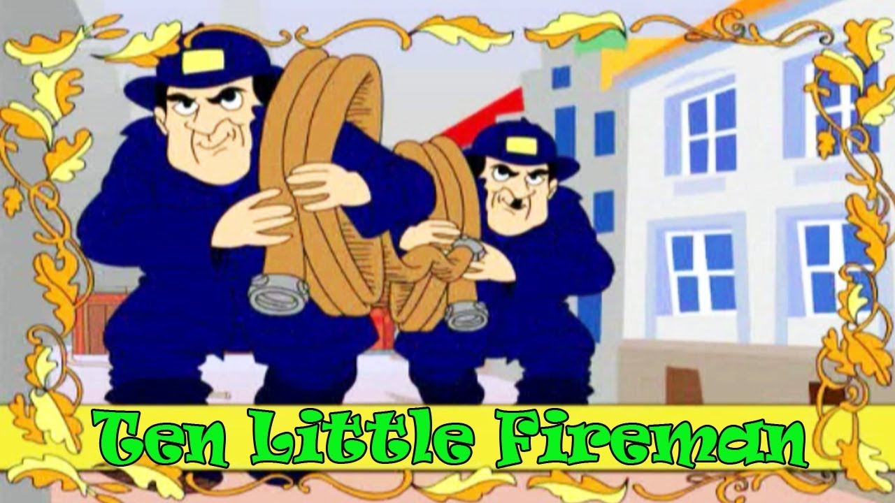 Ten Little Fireman - Popular English Nursery Rhyme With Lyrics. - YouTube