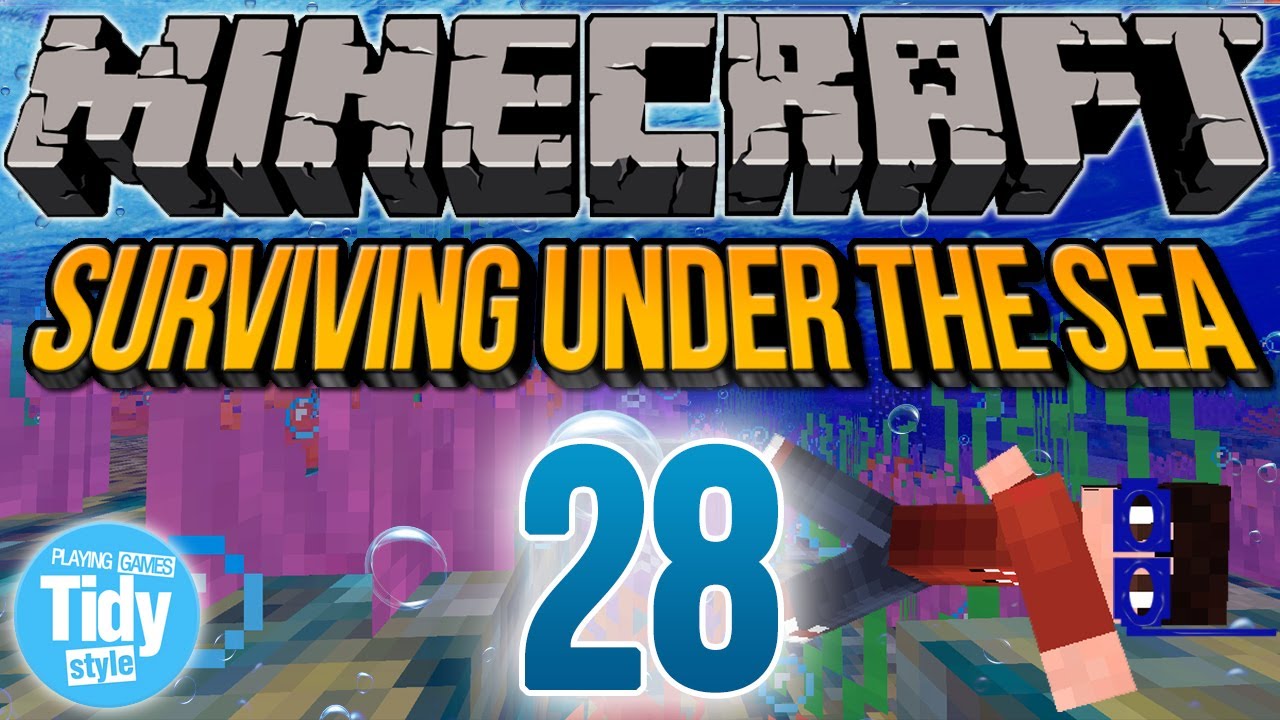 MINECRAFT - SURVIVING UNDER THE SEA - SHARK SWORD! - YouTube