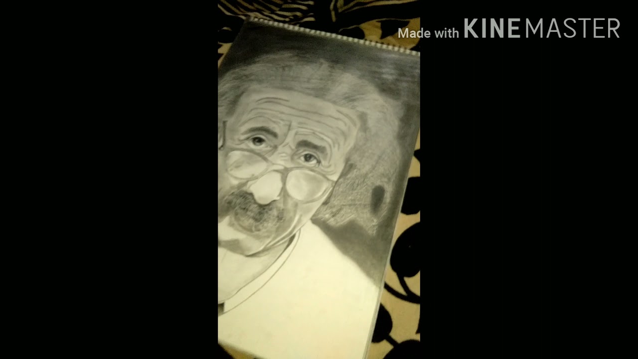 How to draw Albert Einstein sketch tutorial full video art and sketch 🔥 ...