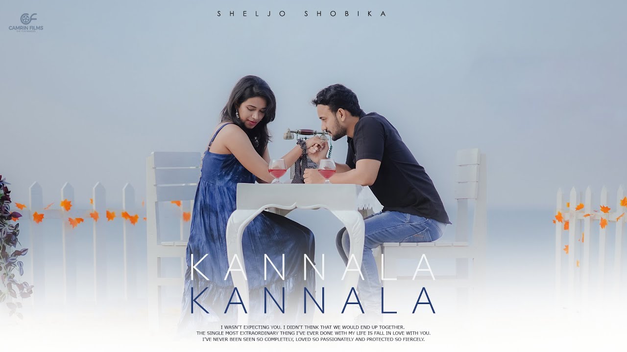 Kannala Kannala | Sheljo & Shobika |Traditional kerala prewedding | Camrin films#thanioruvan ...