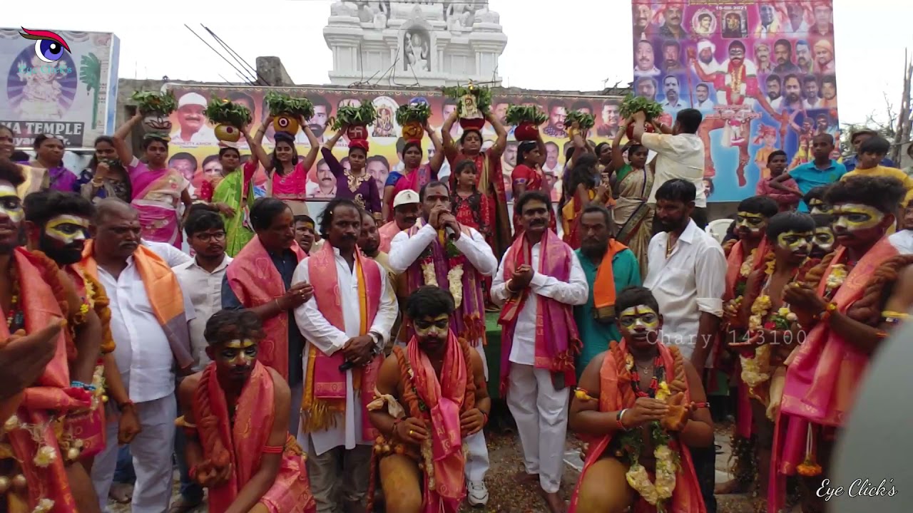 Lalithamba temple Chairman Ramesh Yadav speech at Maru Bonalu 2021 by ...