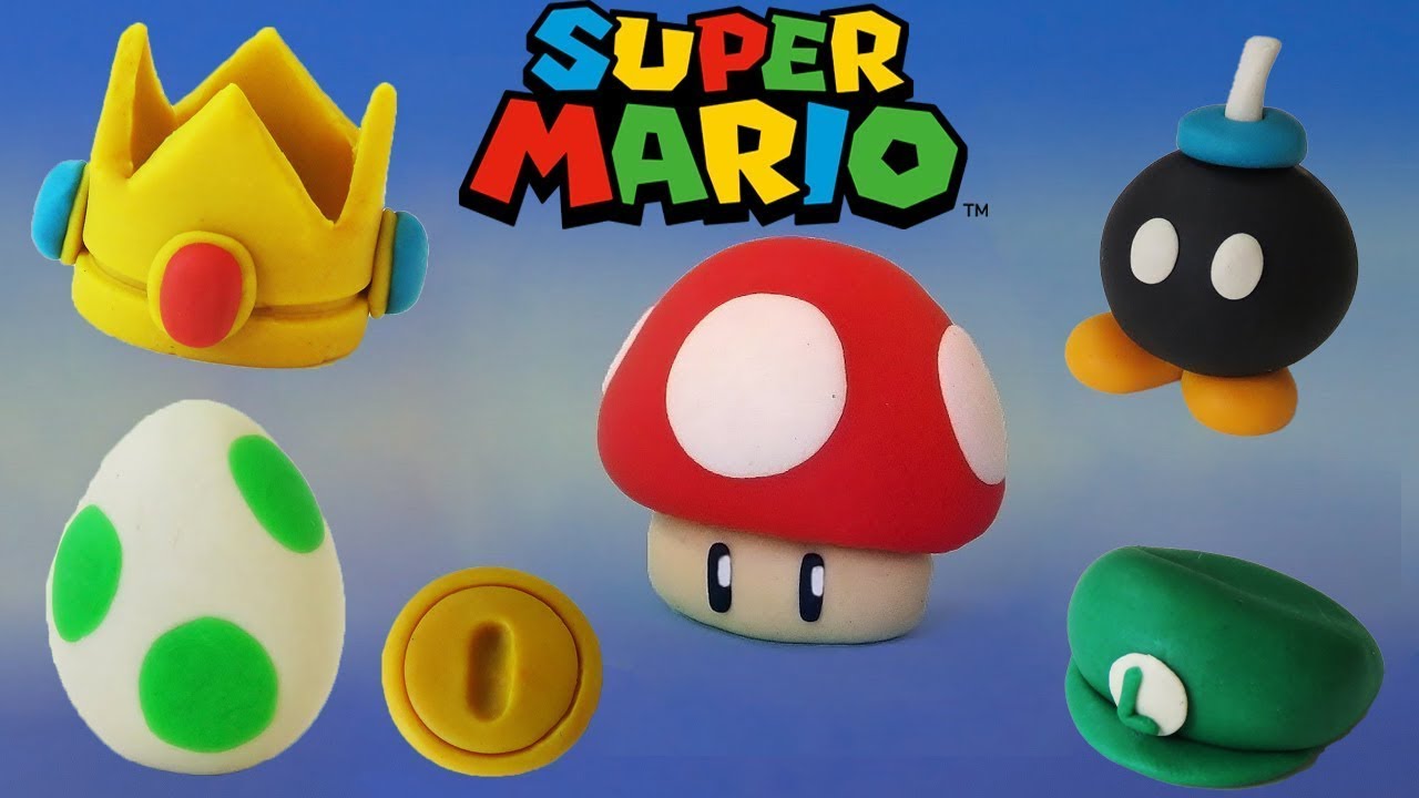 🔴 DIY SUPER MARIO COMPILATION MINIATURE - Easy Polymer Clay, plastilina ...