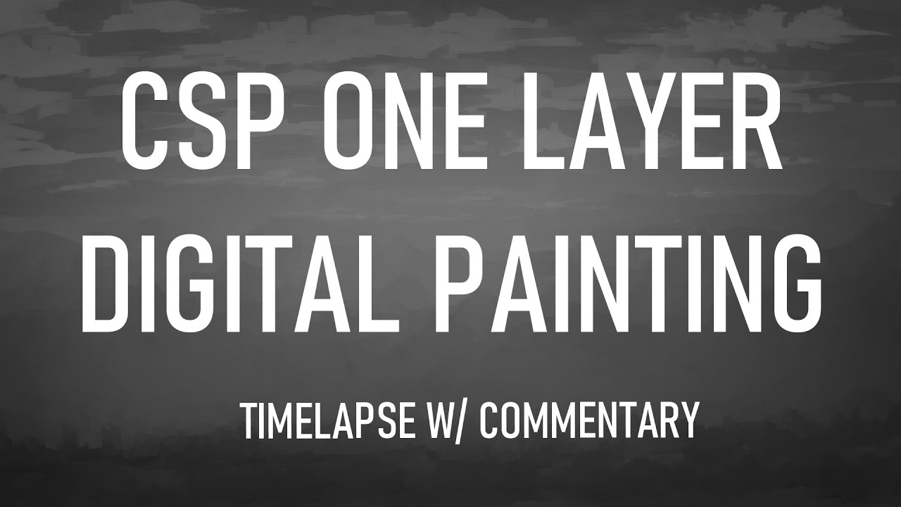 Painting In One Layer w/ commentary - YouTube