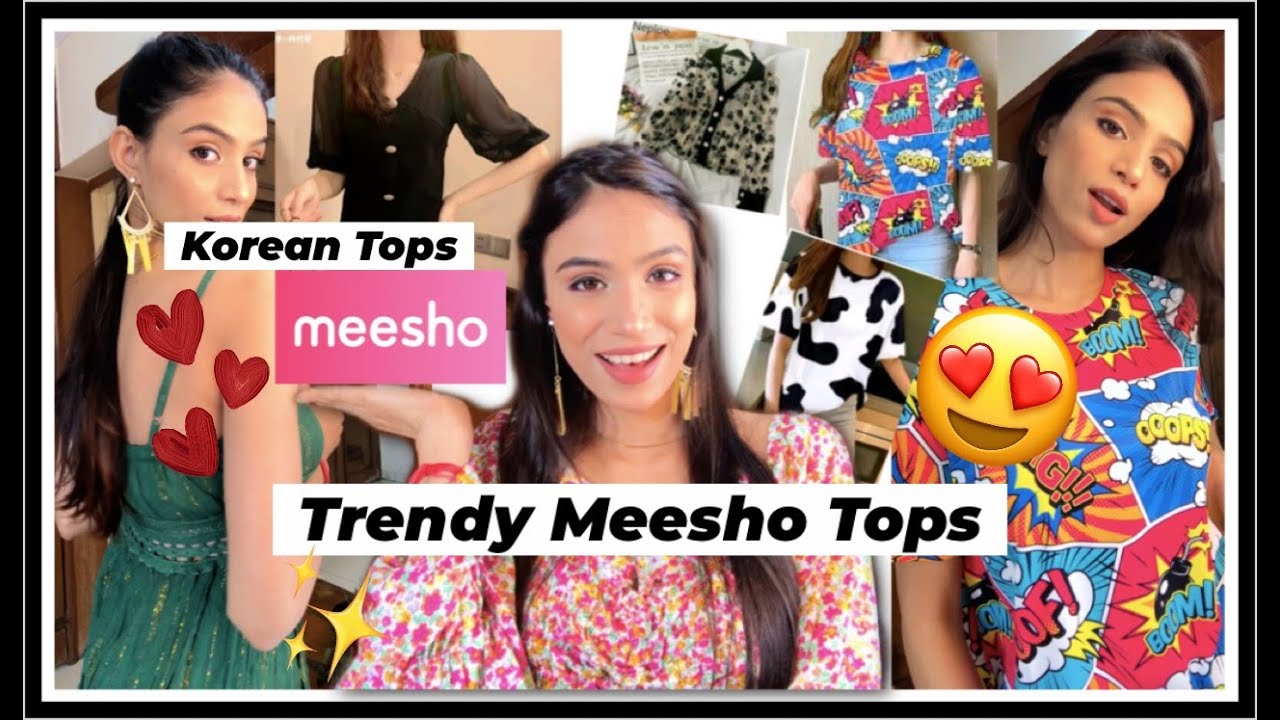 "Meesho" Tops Haul || Affordable Korean Tops Haul Meesho || Honest ...