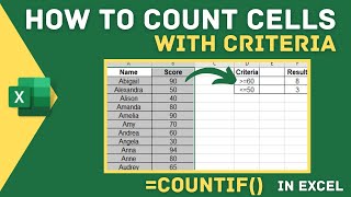 How To Count Cells With Criteria In Excel Countif Function Great 2 Know ...
