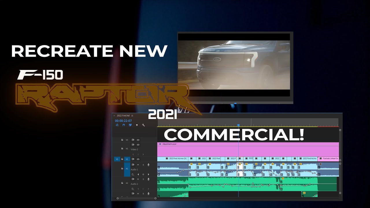 Recreate new FORD F-150 RAPTOR 2021 Commercial! - YouTube