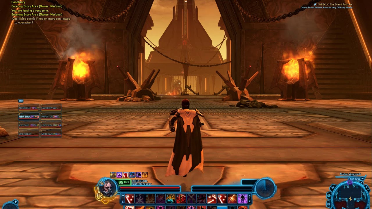 Swtor - Sith Warrior - Descent Into the Dark Fortress - YouTube