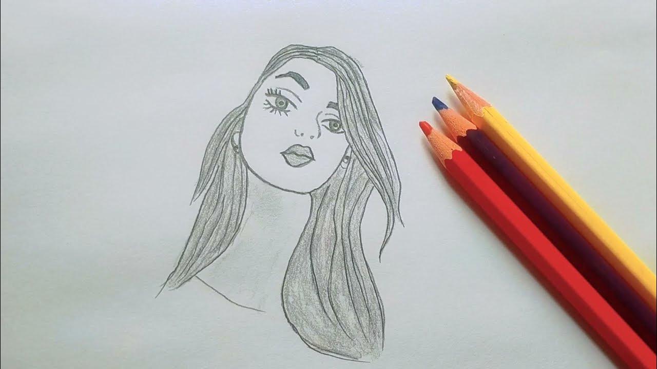 How to draw a Beautiful Girl step by step || - YouTube