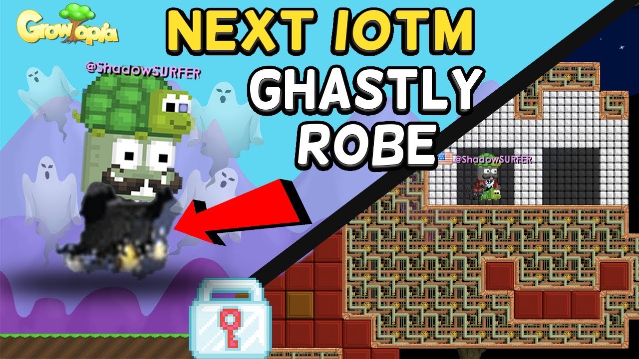 Next Item of the Month! (GHASTLY ROBE) & Giant Turtles!! | Growtopia ...