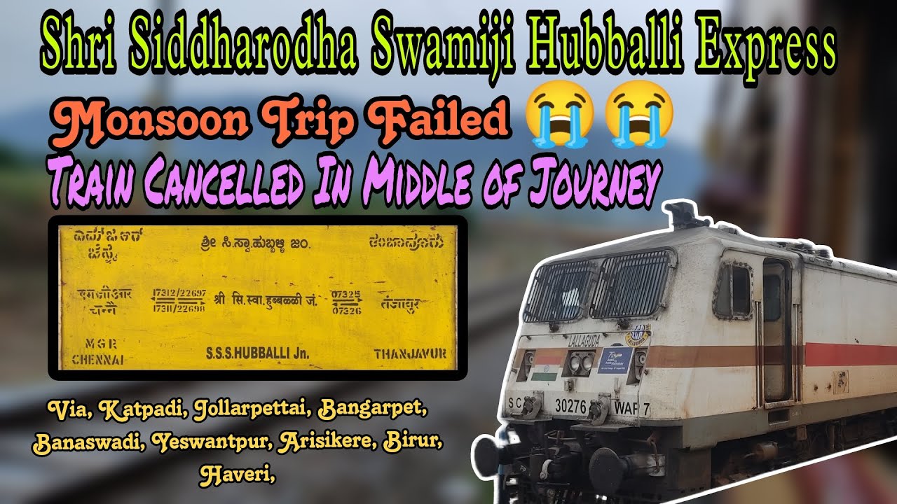 🚂🚂 HUBBALLI EXPRESS TRAVEL VLOG 💢 22698 Chennai To Hubballi 💢 Train ...