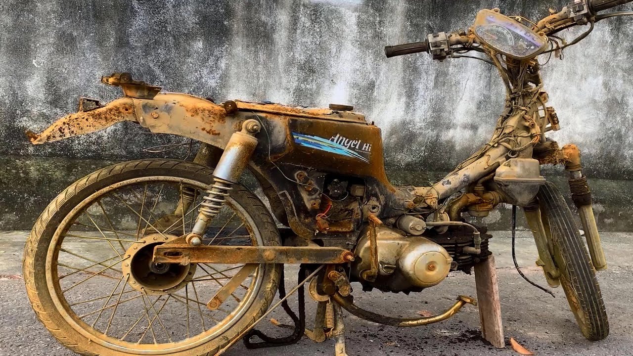 Restoration of 1990 SYM angel hi | Restore tear down Old and Rusted ...