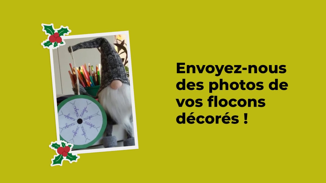 Les flocons de mots | paramétrisation de l'écriture manuelle | ABC boum ...