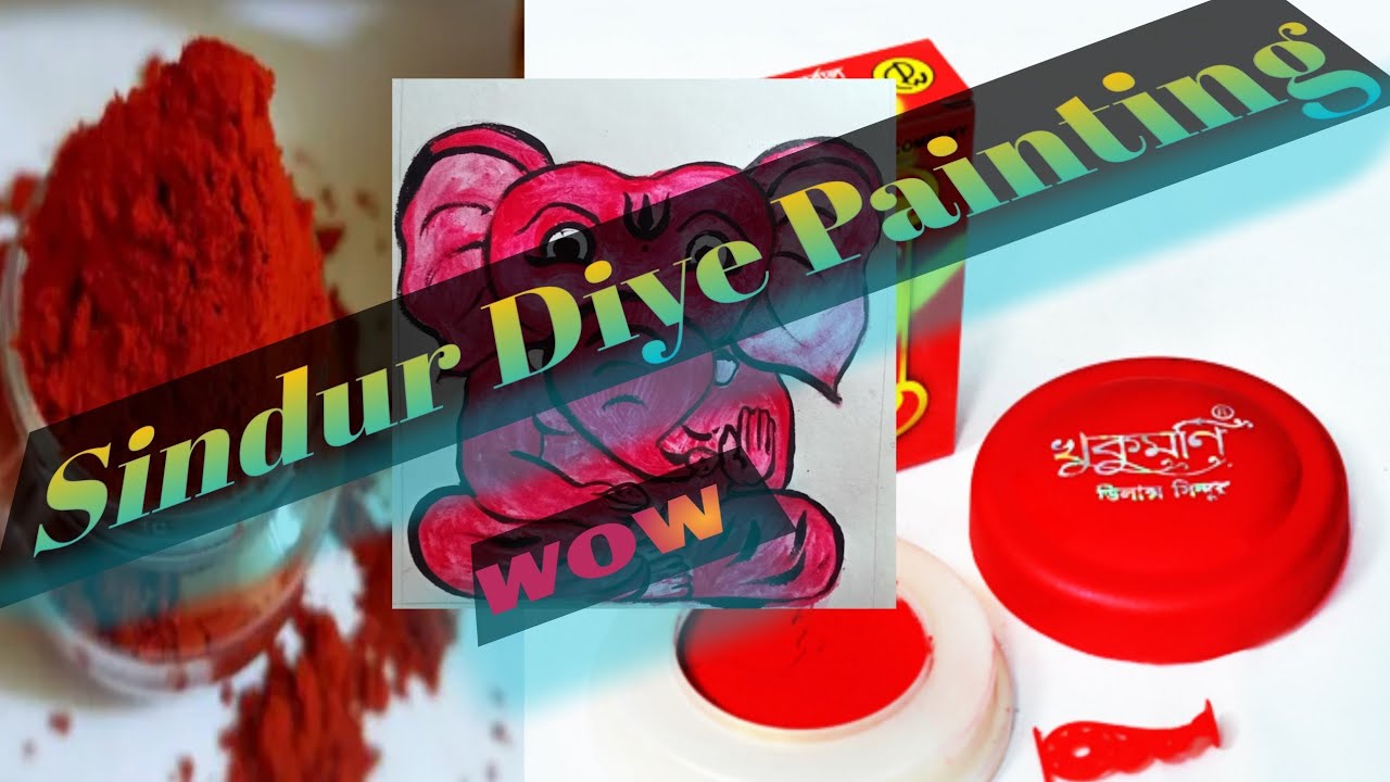 Sindur Diye Painting🎨🖌️/@dipartcraft501 #art #painting #sindur #drawing ...