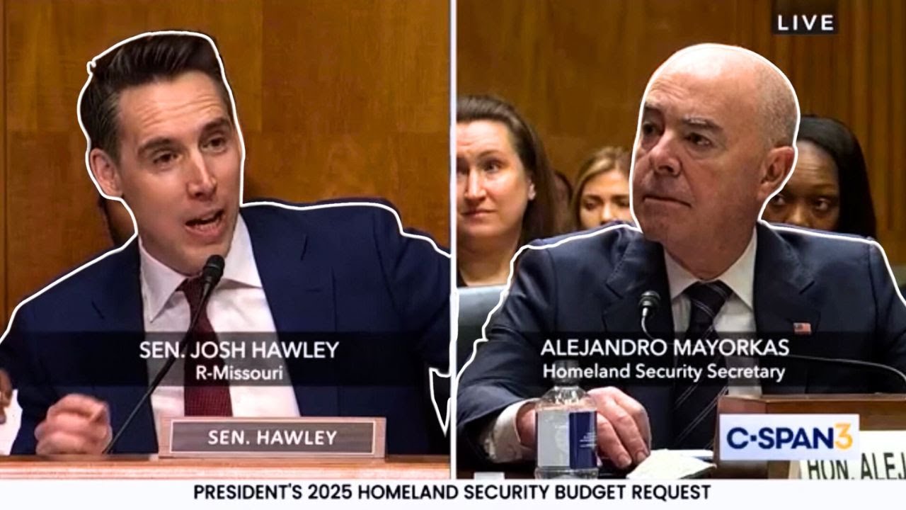 Josh Hawley Holds NOTHING BACK on Mayorkas Over Border Security - YouTube