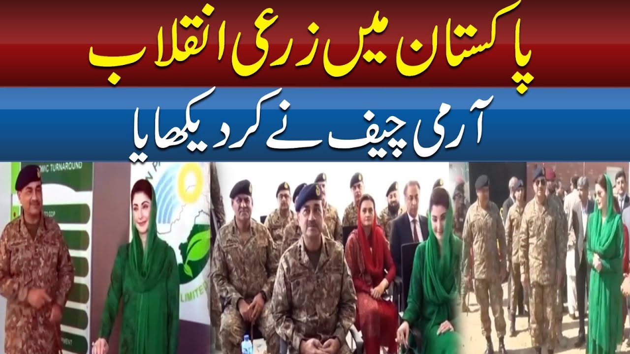 ARMY CHIEF VISITS GREEN PAKISTAN INITIATIVE | AGRICULTURAL REVOLUTION ...
