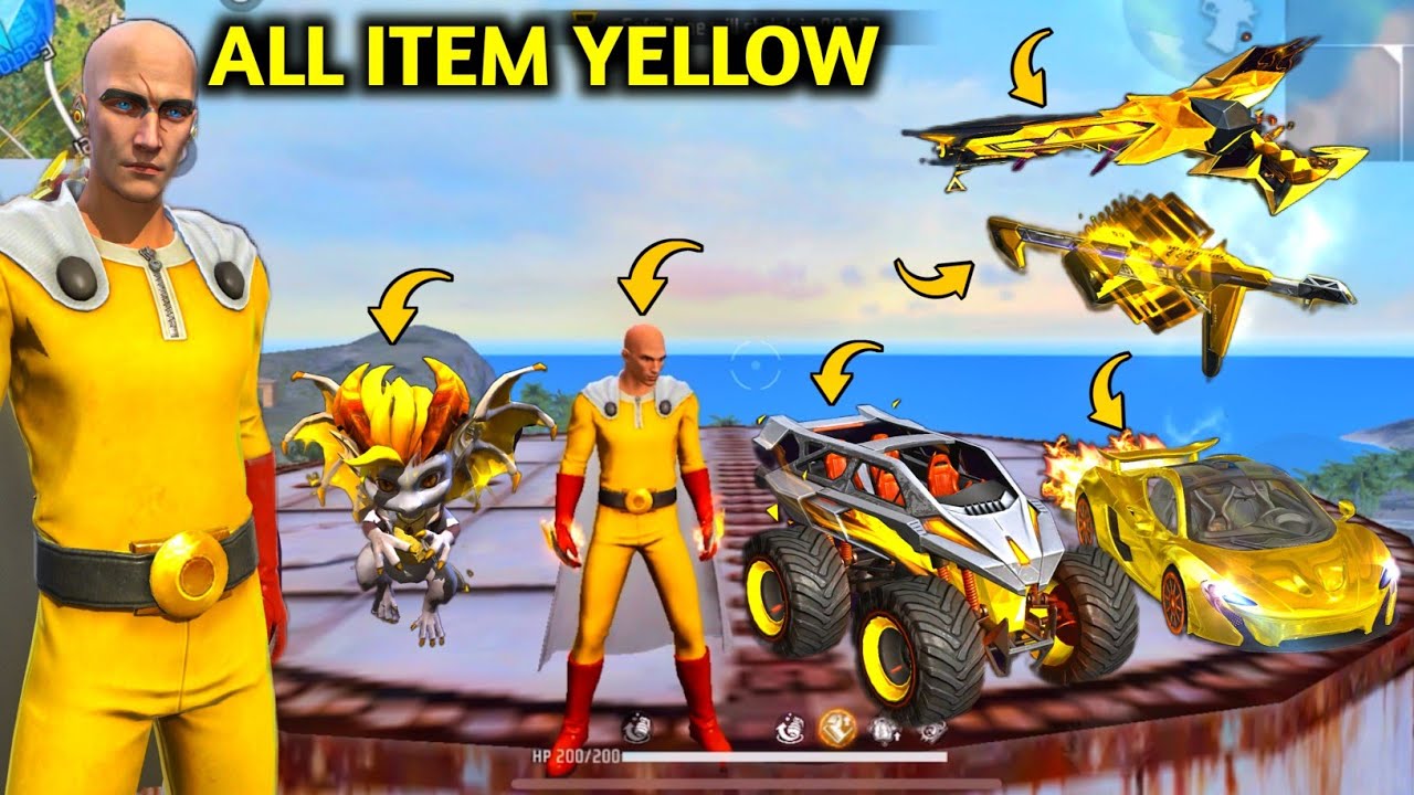 Only Yellow Clour Challenge😍Yellow Bundle,Yellow MacLaren,Yellow M1887 ...