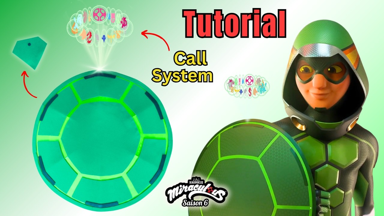 DIY Carapace Shield with CALL SYSTEM Miraculous Ladybug Season 6 / NEW ...