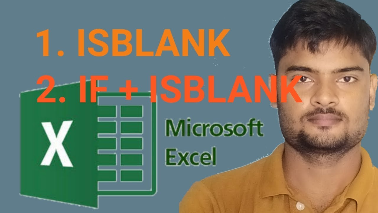 ISBLANK With IF Function In MS Excel YouTube isblank-with-if-function-in-ms-excel-youtube
