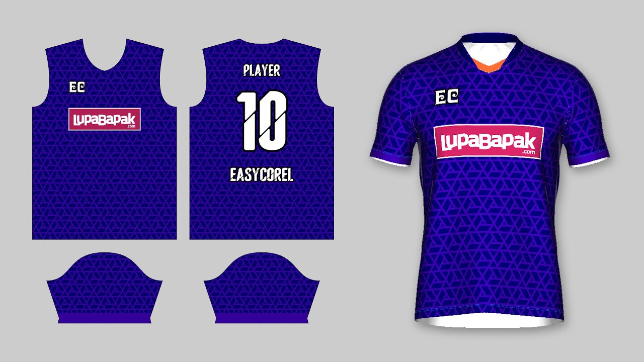 How to Make Full Printed Navy - Blue Sublimation Jersey Design in ...