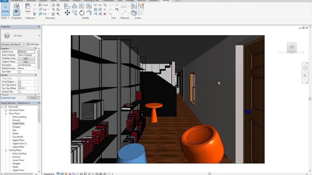 Revit Tiny House 2018 12 Materials and Decals - YouTube