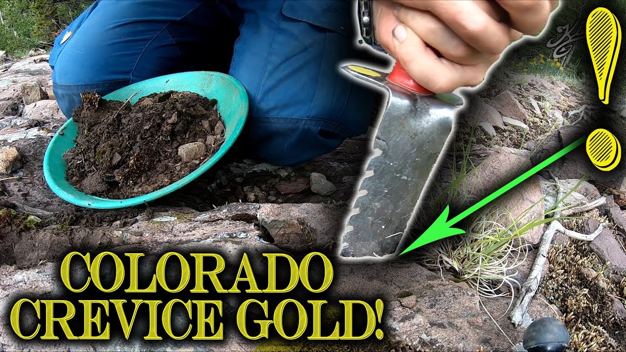 Bedrock Crevice GOLD on a Colorado Mountainside! - YouTube