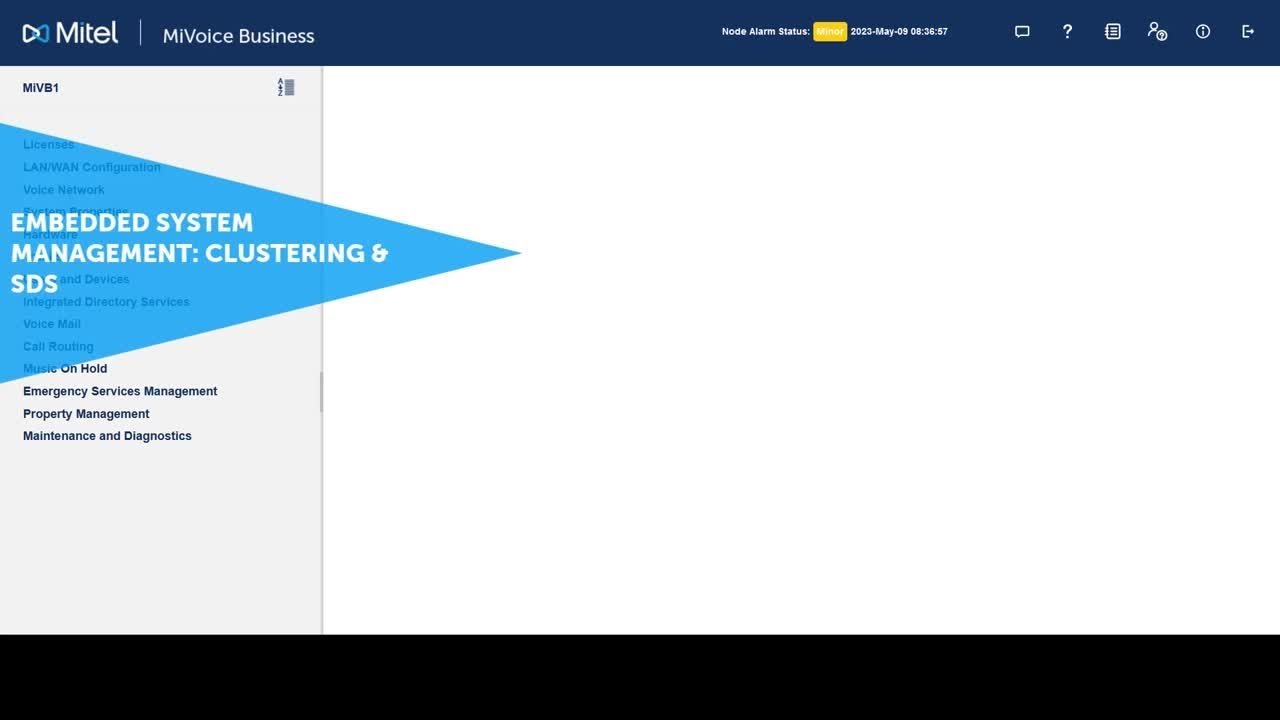 Embedded System Management - Clustering and System Data Synchronization: MiVoice Business - YouTube