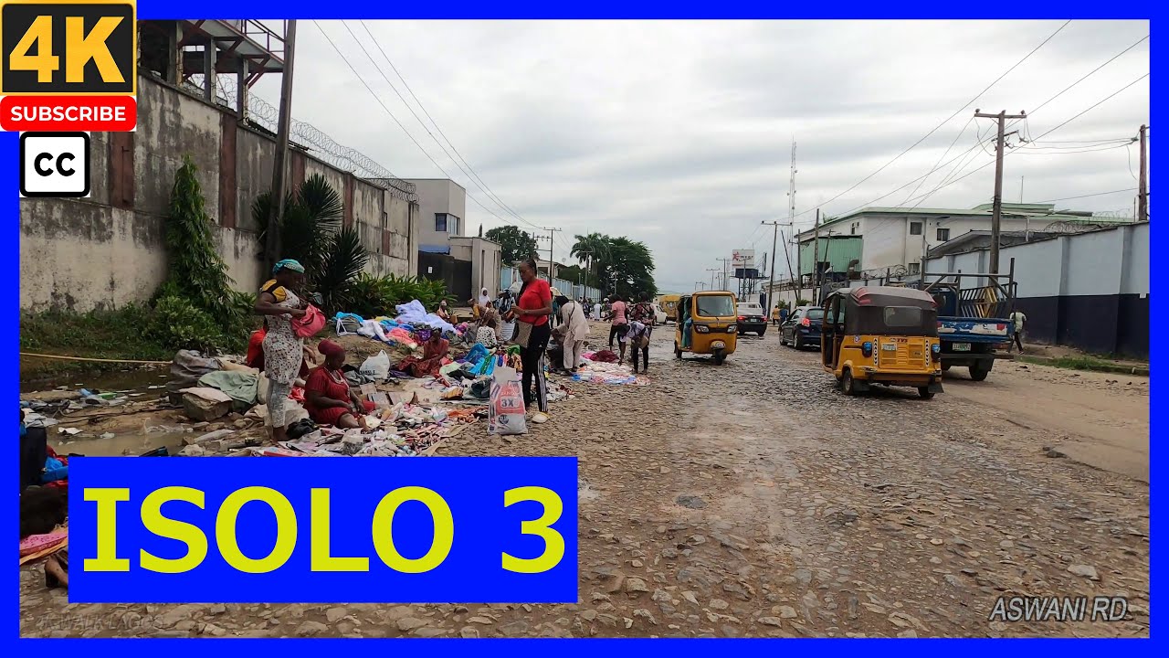 🇳🇬ASWANI MARKET, ASWANI MECHANIC VILLAGE, ISOLO-LAGOS -4K WALKING TOUR ...