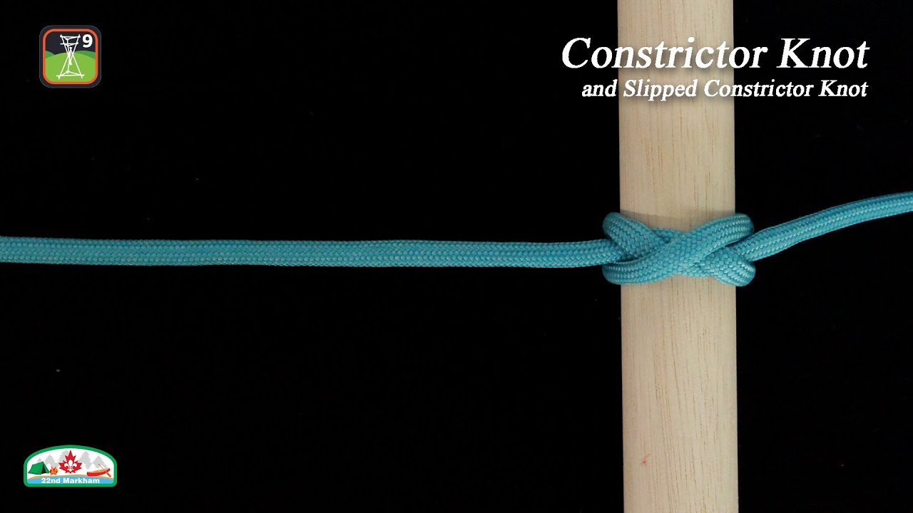 Knotting 209 - Constrictor Knot + Slipped - YouTube