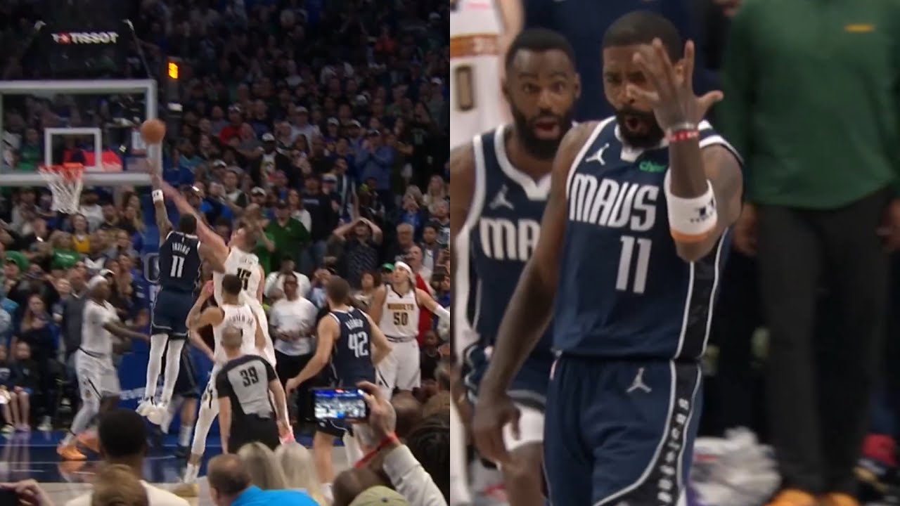 Kyrie Irving left handed buzzer beater vs Denver Nuggets - YouTube