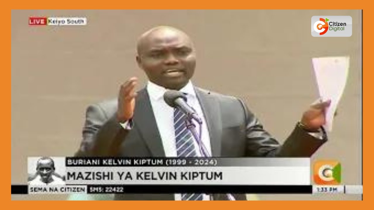 Elgeyo Marakwet Governor Wisley Rotich pays respects to Kelvin Kiptum ...