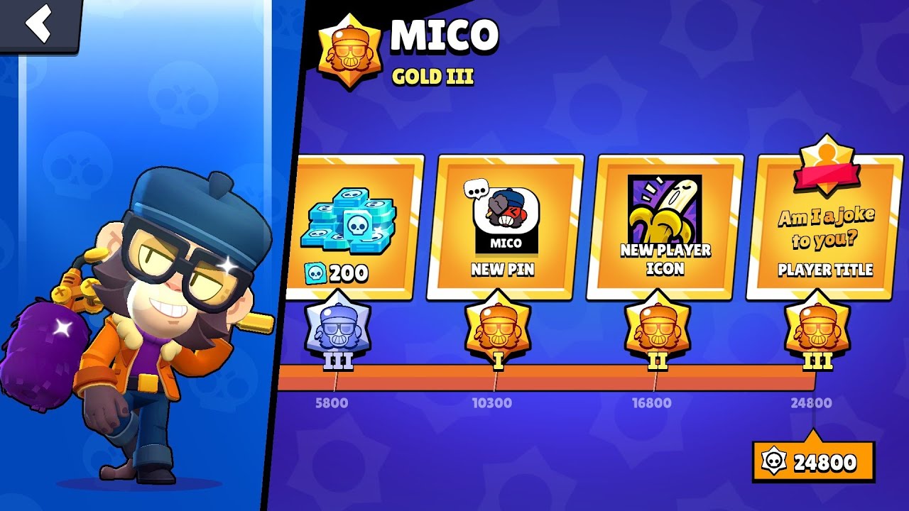 Mico🍌 Mastery Reward🎉 I Got Legendary Brawler Kit😼 | BRAWL STARS - YouTube