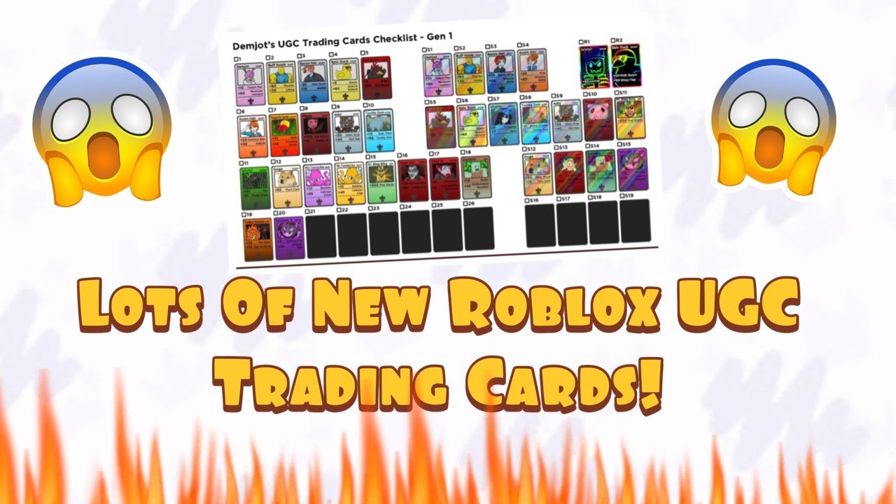 9 New Halloween Roblox Trading Cards Doge! And More UGCS!!! - YouTube