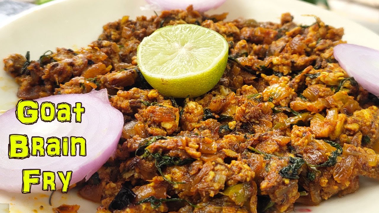 Goat Brain Recipe in Telugu | How to make Goat Brain Curry | Bheja Fry ...