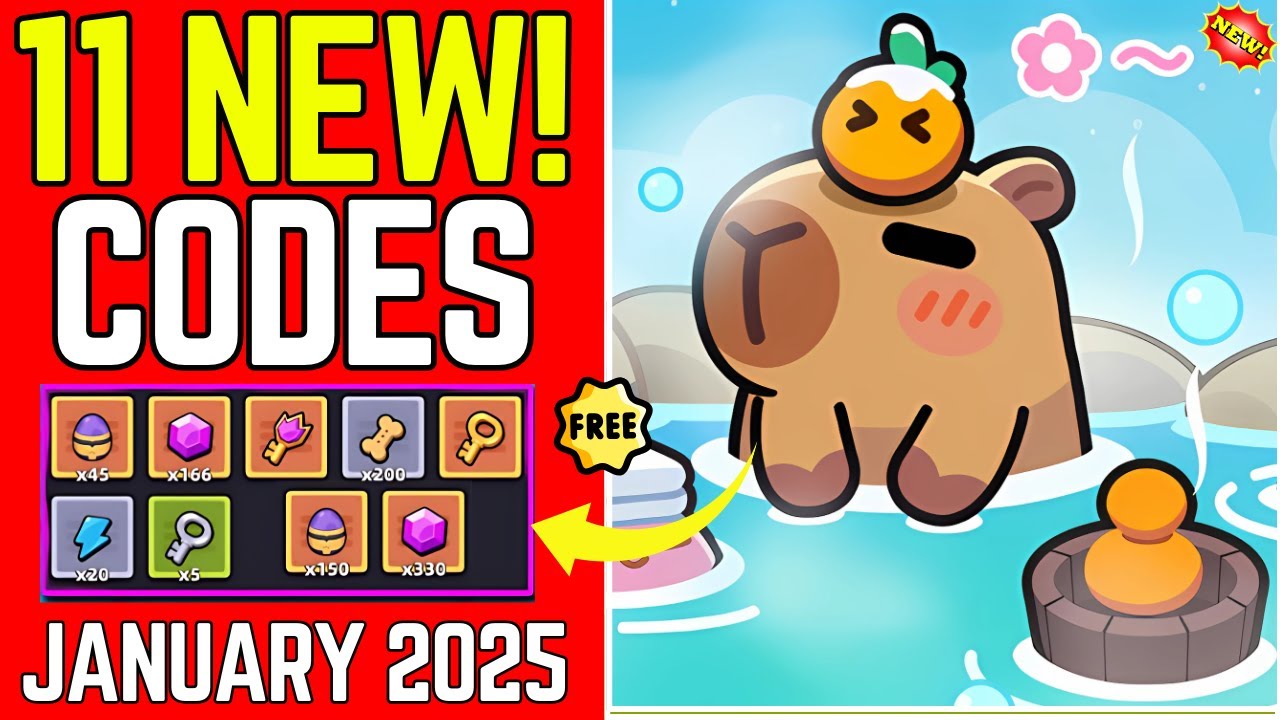 *NEW* CAPYBARA GO CODES JANUARY 2025 || HOW TO REDEEM CODE || CAPYBARA ...