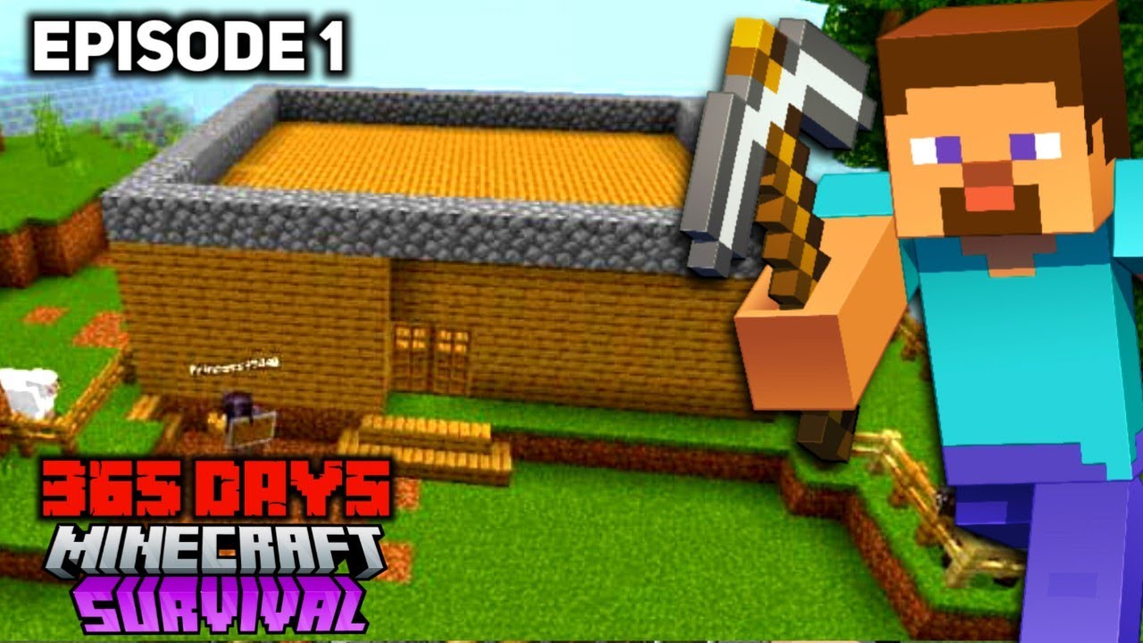 365 Days Minecraft Survival Series (In Hindi) Pocket Edition 1.18 ...