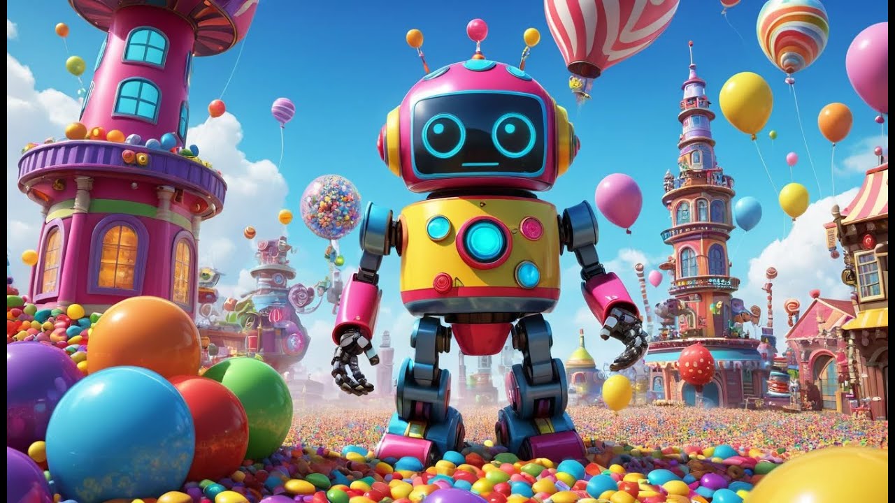 Rainbow Robot and the Chocolate Machine | Fun Robot Song for Kids ...