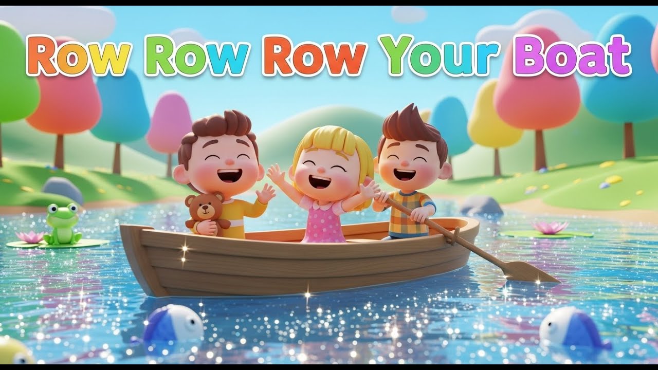 Row Row Row Your Boat | Nursery Rhyme for Kids | Sing Along Song - YouTube