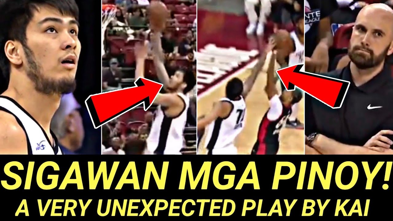Sigawan!! KAI SOTTO! HISTORY! RARE MOVES!! 6points 3Blocks 2reb! 13Mins ...